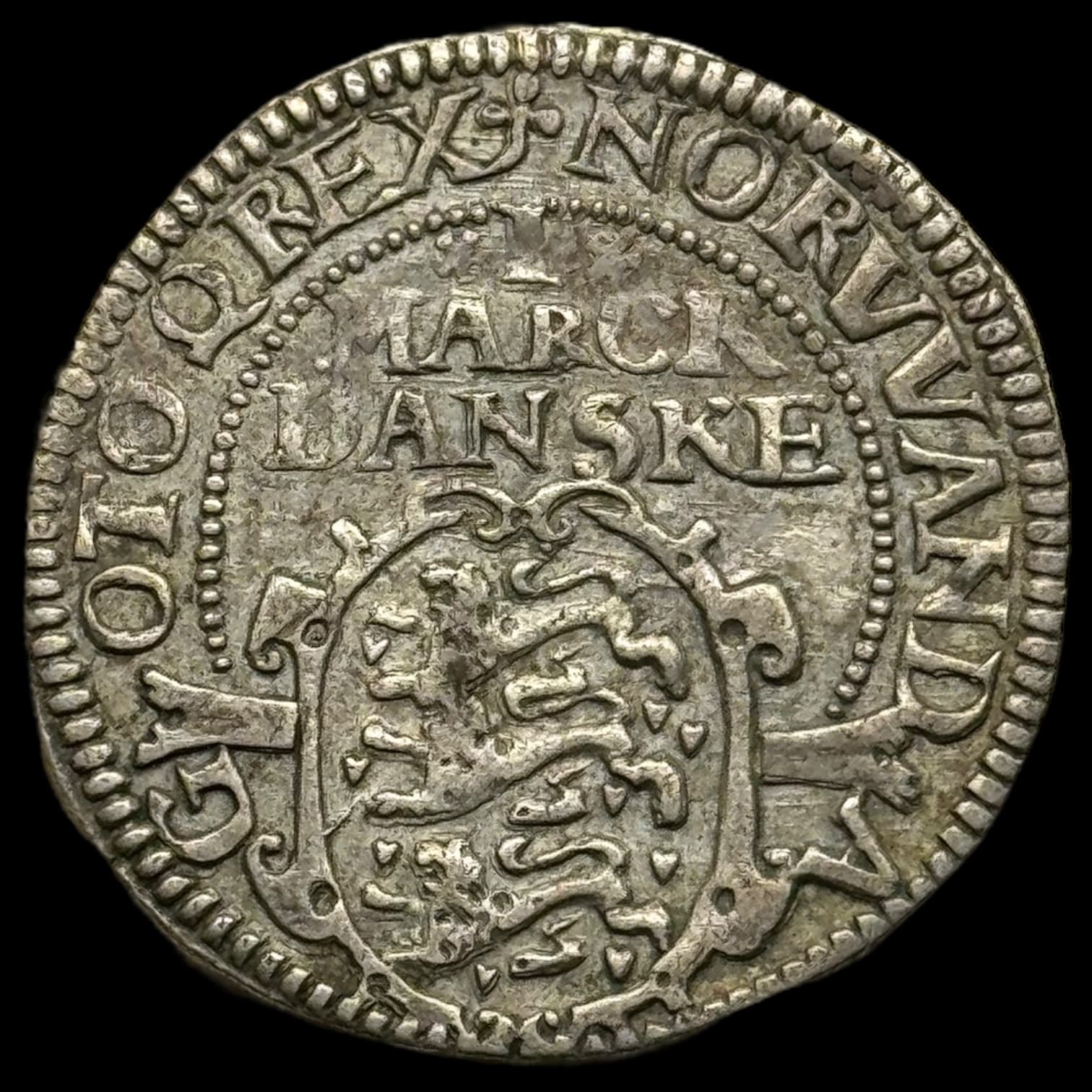 1617 1 Mark Chr.lV Kva. 1-1+ | Westjysk Coins