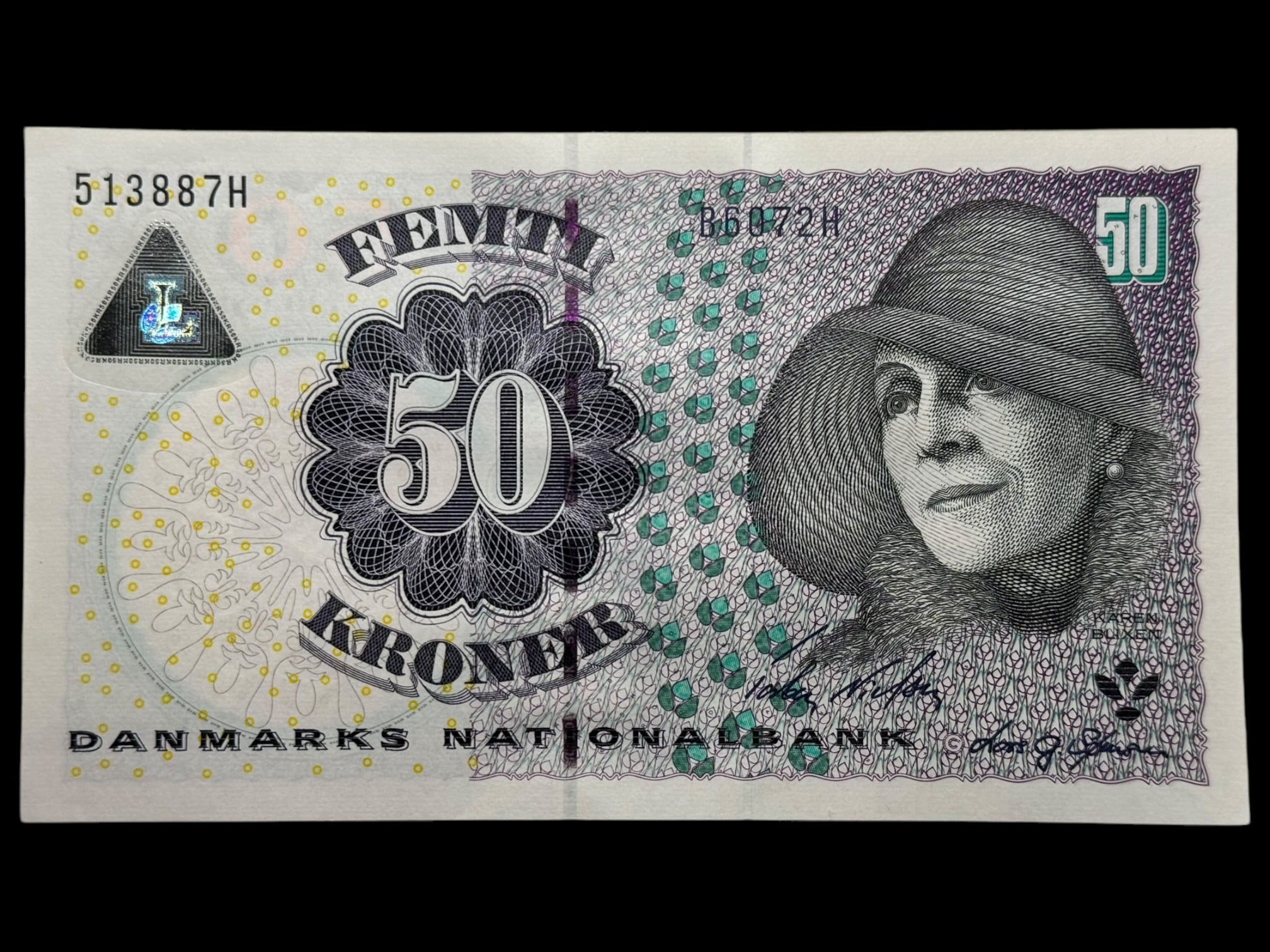 50 krone 2007 B6 Torben Nielsen/Lars G. Sørensen Kva. 0 "Aldrig ...